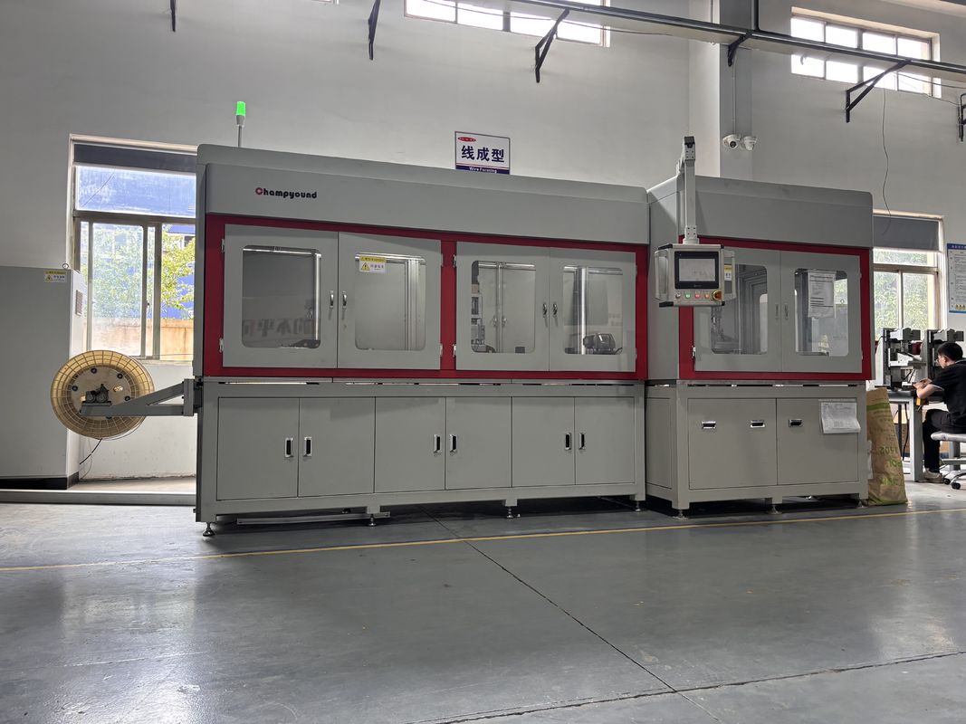 Flat Wire Stator Winding Machine with Dual Wire Feeding Module and ...