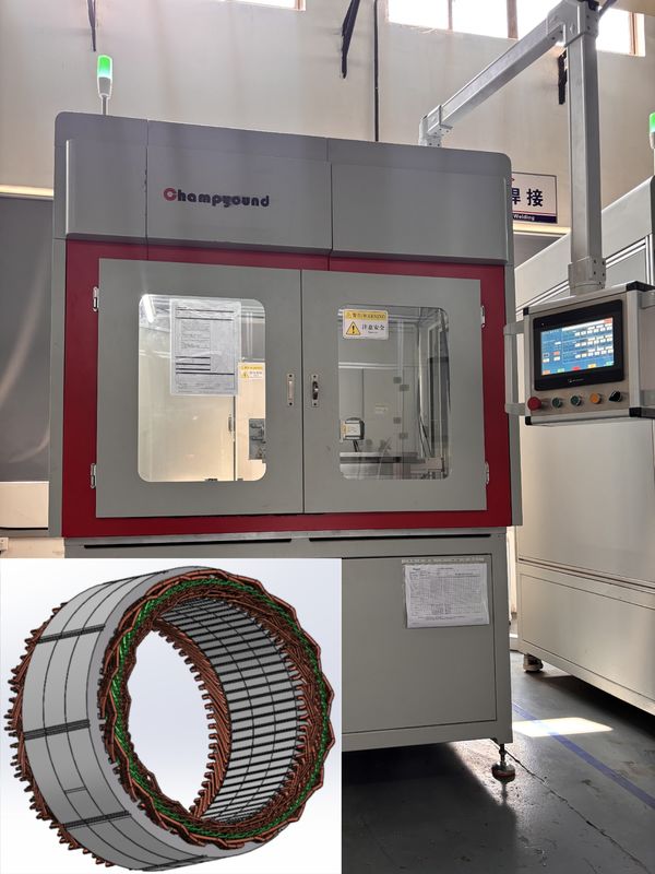 270mm Commercial Van Truck Stator Flat Wire Winding Machine For DC AC Motor